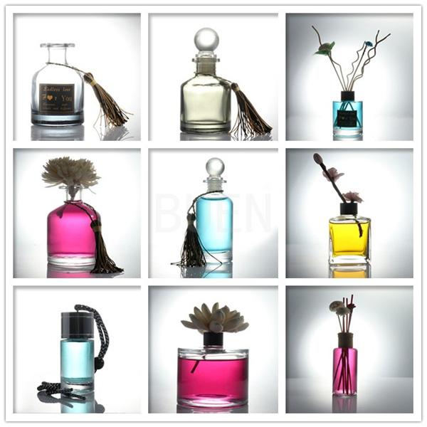 Custom transparent Aroma Source Glass Diffuser Car With Lid 100ml