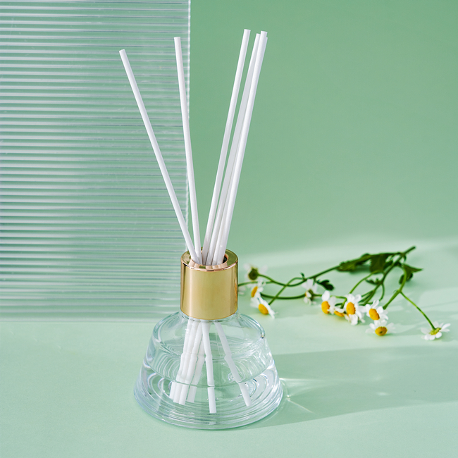 100ml Flat Glass Aroma Diffuser Bottles Screw Up Sealing Type
